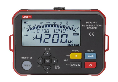 UNI-T UT503PV Solar Pro PV Insulation Tester 1kV PhotoVoltaic Tester ...