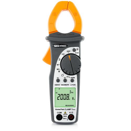 HT Instruments HT4022 Pro Clamp Meter AC TRMS 400A with Power/Harmonics ...