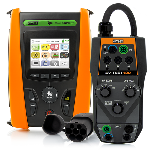 HT Instruments MACROEVTEST Multifunction Installation, PQA, EVSE Tester ...