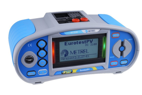 Metrel MI 3108 EurotestPV- PV Insulation Tester, RCD, TRMS Standard Kit ...