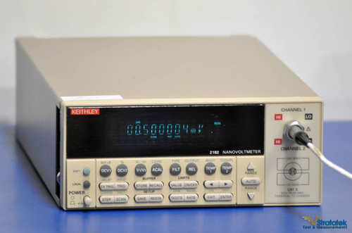 Keithley 2182 Nanovoltmeter 7.5 Digits Dual Channel Calibrated | Stratatek T&M