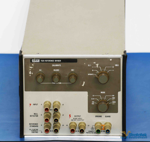 Fluke 752A Reference Divider 10:1 (±0.2 ppm) and 100:1 (±0.5 ppm ...