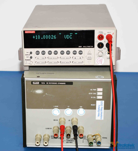 Fluke 732A DC Voltage Reference Standard 10V DC Calibration | Stratatek T&M