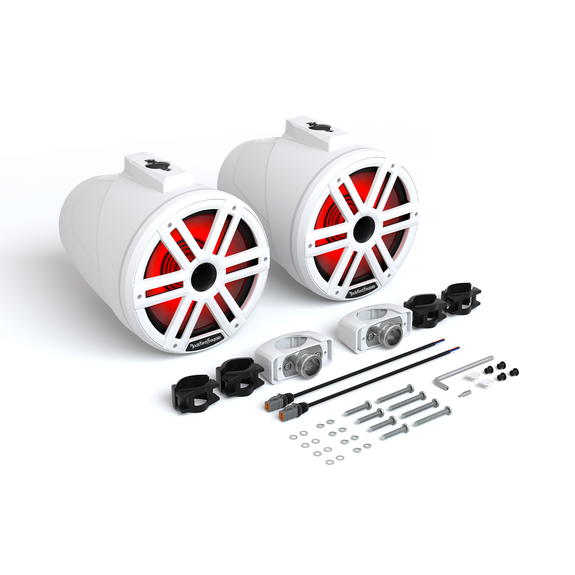 Rockford Fosgate M2 10” Marine Full-Range Horn Wake Tower Speakers ...