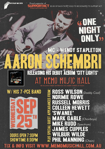 "CITY LIGHTS" Signed Poster | Aaron Schembri