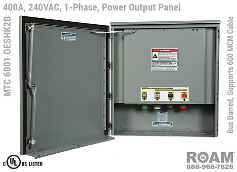 Output Panels 400A-600MCM | Roam Technologies