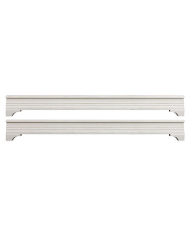 Kerrigan Collection Platform Bed Rails in Rustic White | www ...
