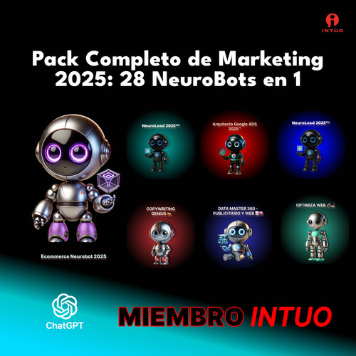 🎯 Pack Completo de Marketing 2025: 28 NeuroBots en 1 | Intuo
