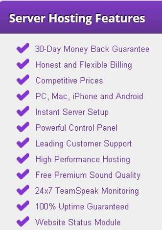 Teamspeak 3 Hosting Canada & USA