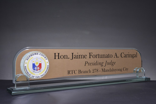 Glass Table Sign 01 | signage-central