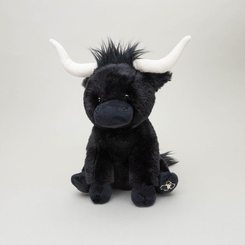 Medium Longhorn Black Highland Coo Cow - 23cm | Jomanda
