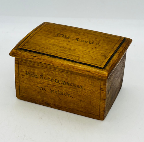 A 19th C Upper Canada Rebellion Box by John G. Parker in Toronto prison ...