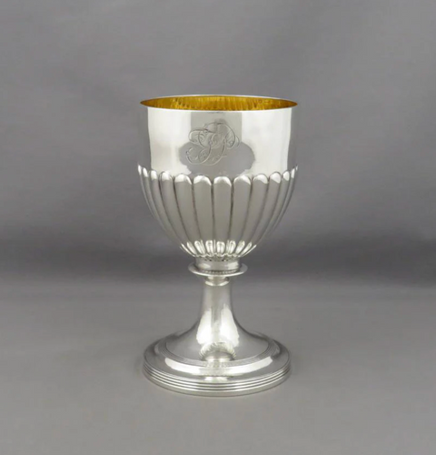 A George III sterling silver goblet, probably John Booth, London 1813 ...
