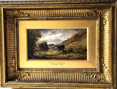 Alfred Vickers (British, 1786-1868) A Valley in Cumberland, 1830 | CADA