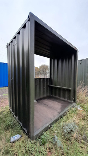 5ft x 8ft Shipping Container Smoking Shelter | Clarkes Solutions
