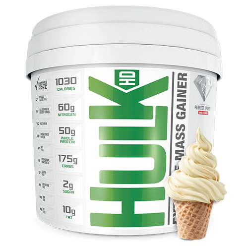 HULK-HD: Mass/Weight Gainer (Vanilla Ice Cream 10lbs) by Perfect Sports ...