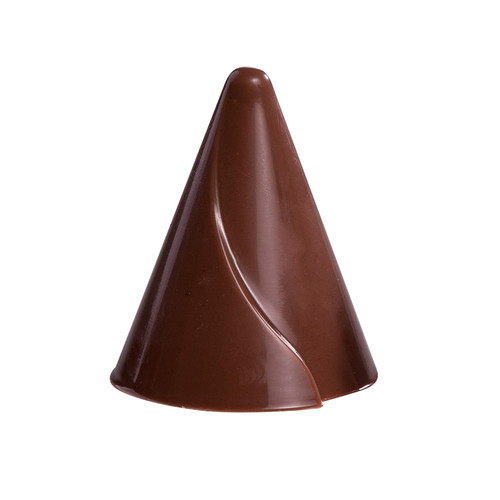 Cone-Shaped Chocolate Mould – ChocoFill Line | 20 Cavity Praline Mold ...