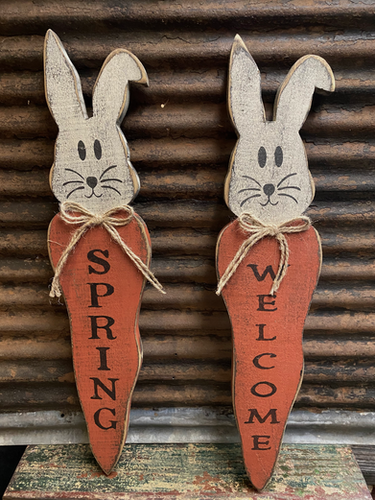 #8103 Hanging Rabbit Signs | Olde Crows Homestead