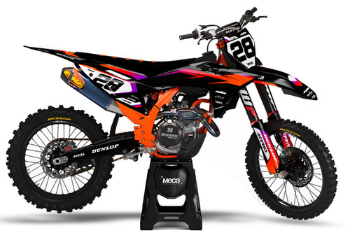 MEO Black - KTM Graphics Kit | Meca Motorcycle Design Co.