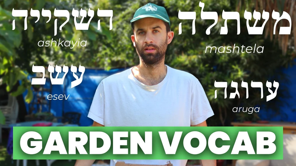 Garden vocabulary in Hebrew | Piece of Hebrew Club