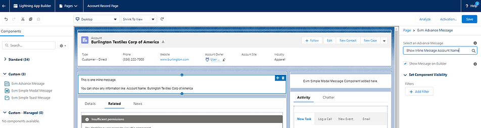 Inline Message | EvoluteMessage