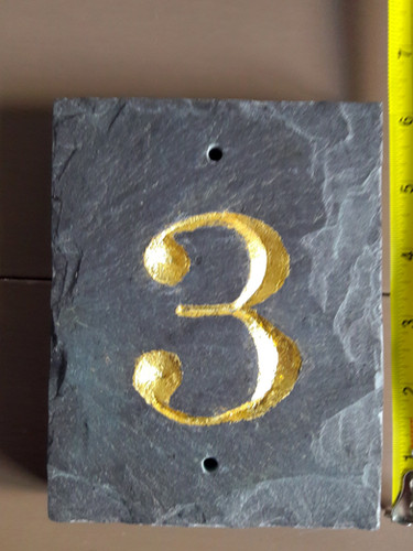 Slate House numbers, House numbers,