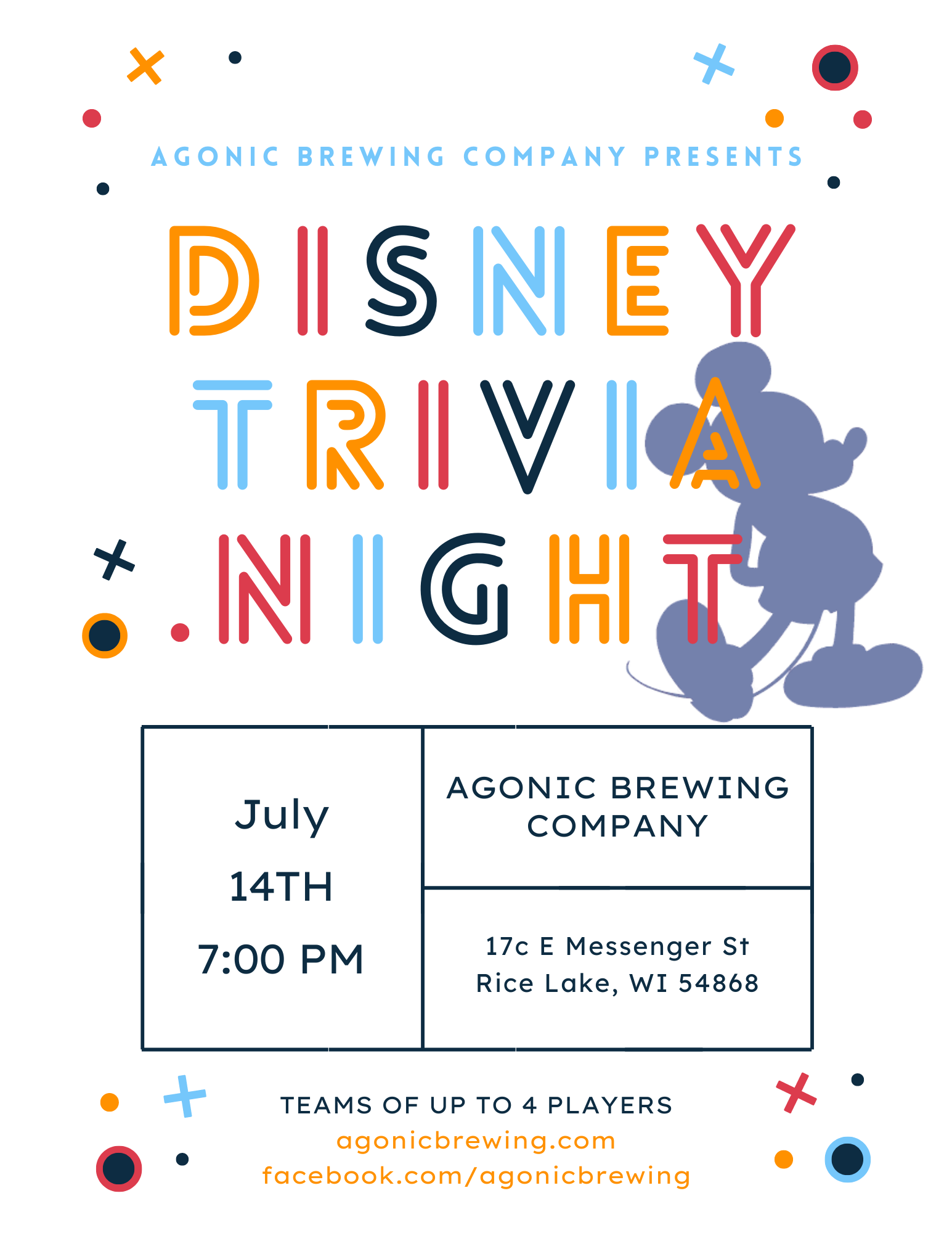Disney Trivia Night | Agonic Brewing Co.