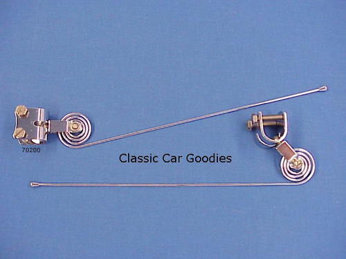 Deluxe 11" Chrome Curb Feelers | Classic Car Goodies