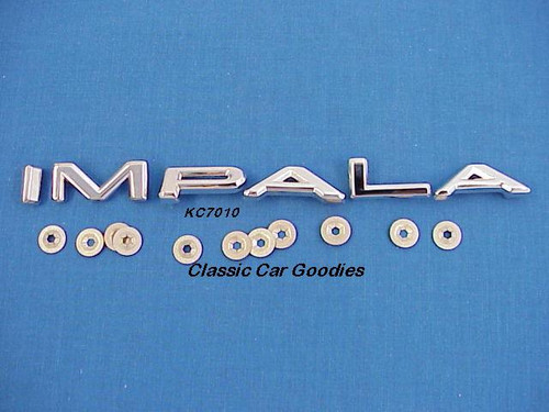 1963 Chevrolet Impala Chrome Letter Emblem Set | Classic Car Goodies