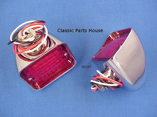 Custom Chrome 12 Volt Red LED Lights | Classic Car Goodies