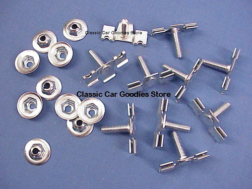 1953-1954 Chevrolet Rear Fender Gravel Shield Body Clip Set (10 Clips ...