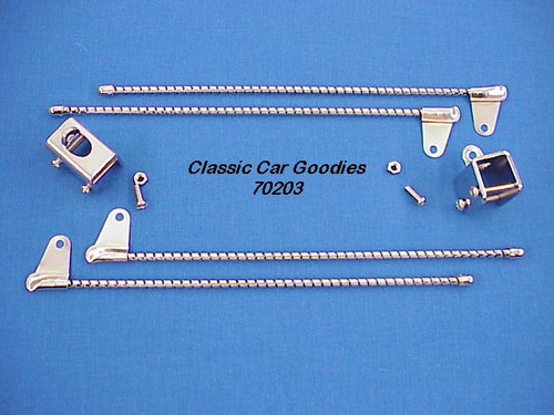 Basic Chrome 10 1/2" Curb Feelers | Classic Car Goodies