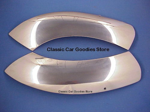 1953-1954 Chevrolet Rear Fender Gravel Shields 2 DOOR! Stainless Rock ...