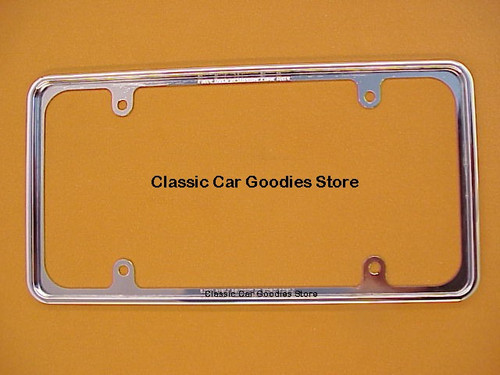 Chrome Perimeter License Plate Frame | Classic Car Goodies