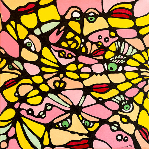 אני ואנדי על פונץ' בננה | Andy & Me - רפרודוקציה | Yulika Arts