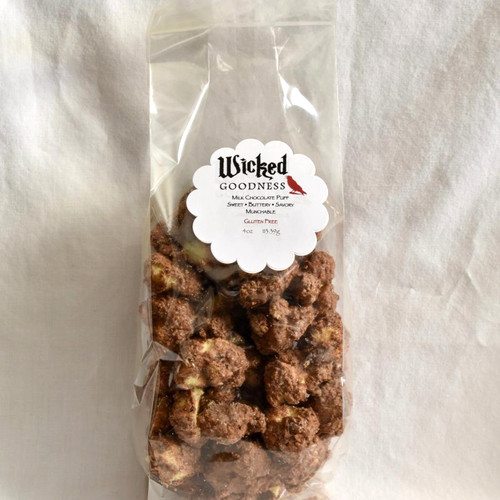 Milk Chocolate Peanut Butter & Caramel Munchable Corn Puff 5oz | Wicked ...