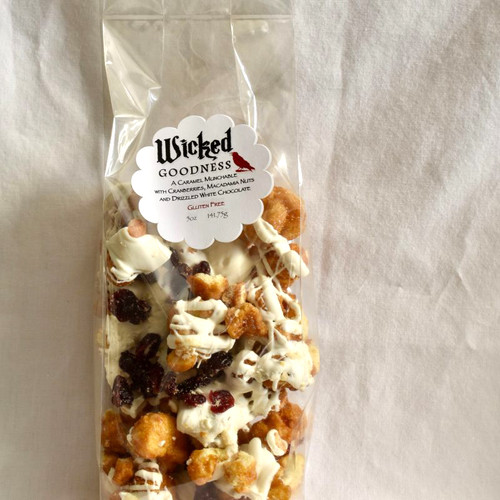 White Chocolate Cranberry Macadamia Nuts Caramel Munchable Corn Puff ...