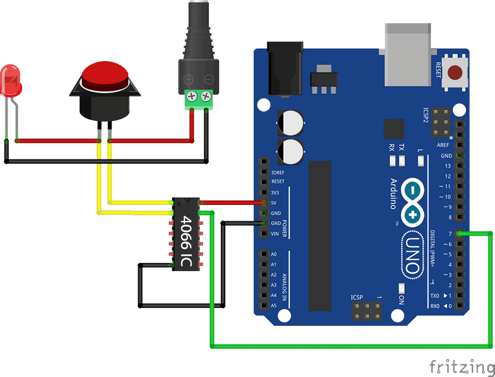 Using the 4066 IC Bilateral Switch to Simulate pushing buttons
