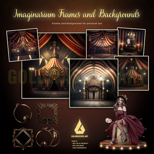 AI Imaginarium Frames and Backgrounds | GOLDWASSER.ART