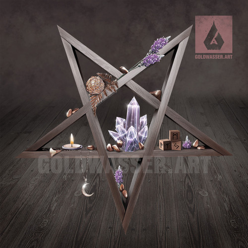 CU/PU Pentagram shelf | GOLDWASSER.ART