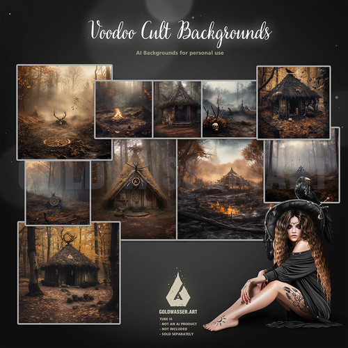 AI Voodoo Cult backgrounds | GOLDWASSER.ART