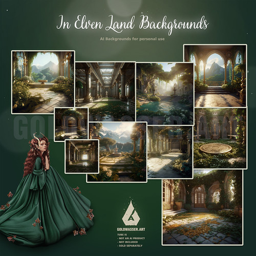 AI In Elven Land backgrounds | GOLDWASSER.ART