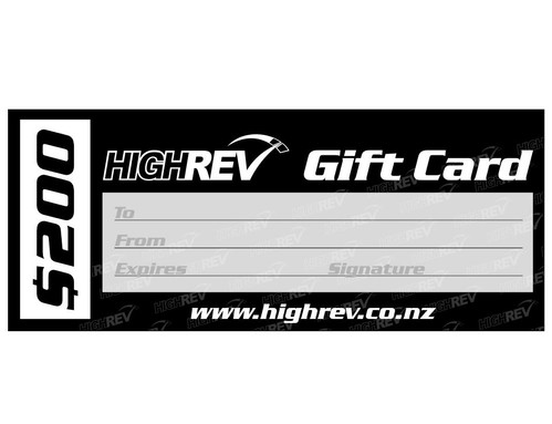 High Rev Gift Card $200 | High Rev