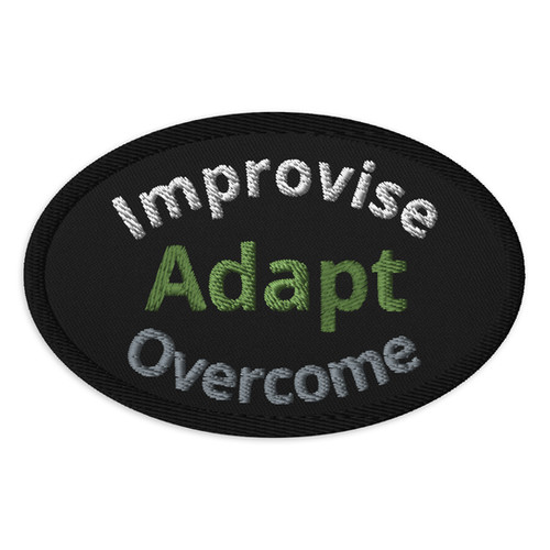 Improvise Adapt Overcome - Embroidered patches | Everyday Bushcraft