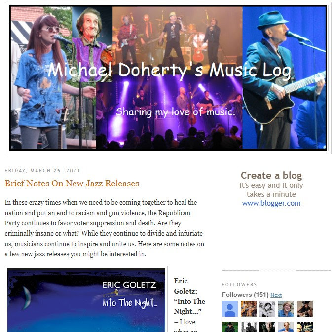 Michael Doherty's Music Log Michael Doherty's Music Log