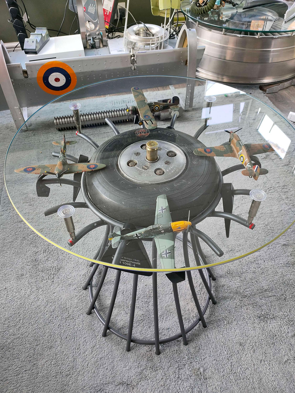 RAF Spitfire Tail Wheel Battle Of Britain Commemorate Table WW2 ...