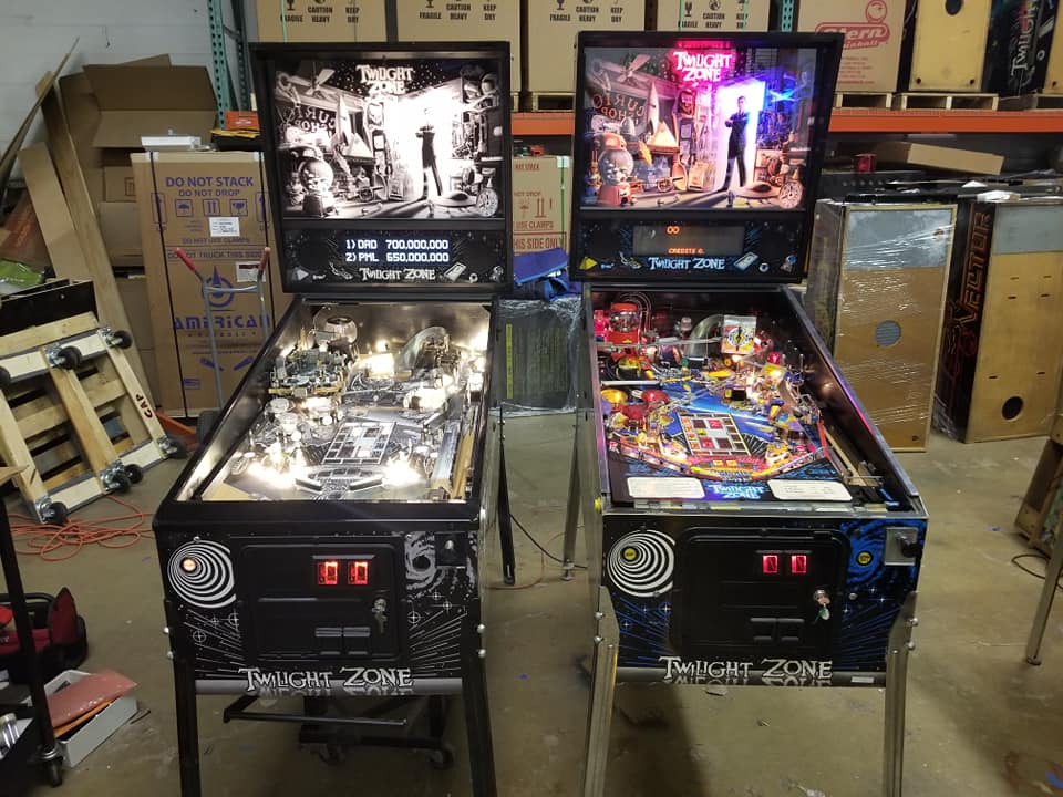Black and White Twilight Zone Pinball Machine - Pinball Machines And Arcade