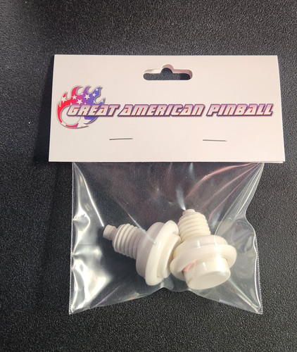 White pinball flipper buttons | website