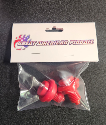 Red pinball flipper buttons | website