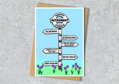 Personalised retirement card, Pension card, Retirement quotes ...